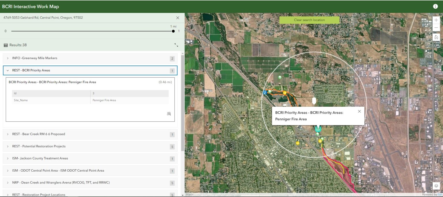 Bear Creek Restoration Maps - Rogue Valley Council of Governments